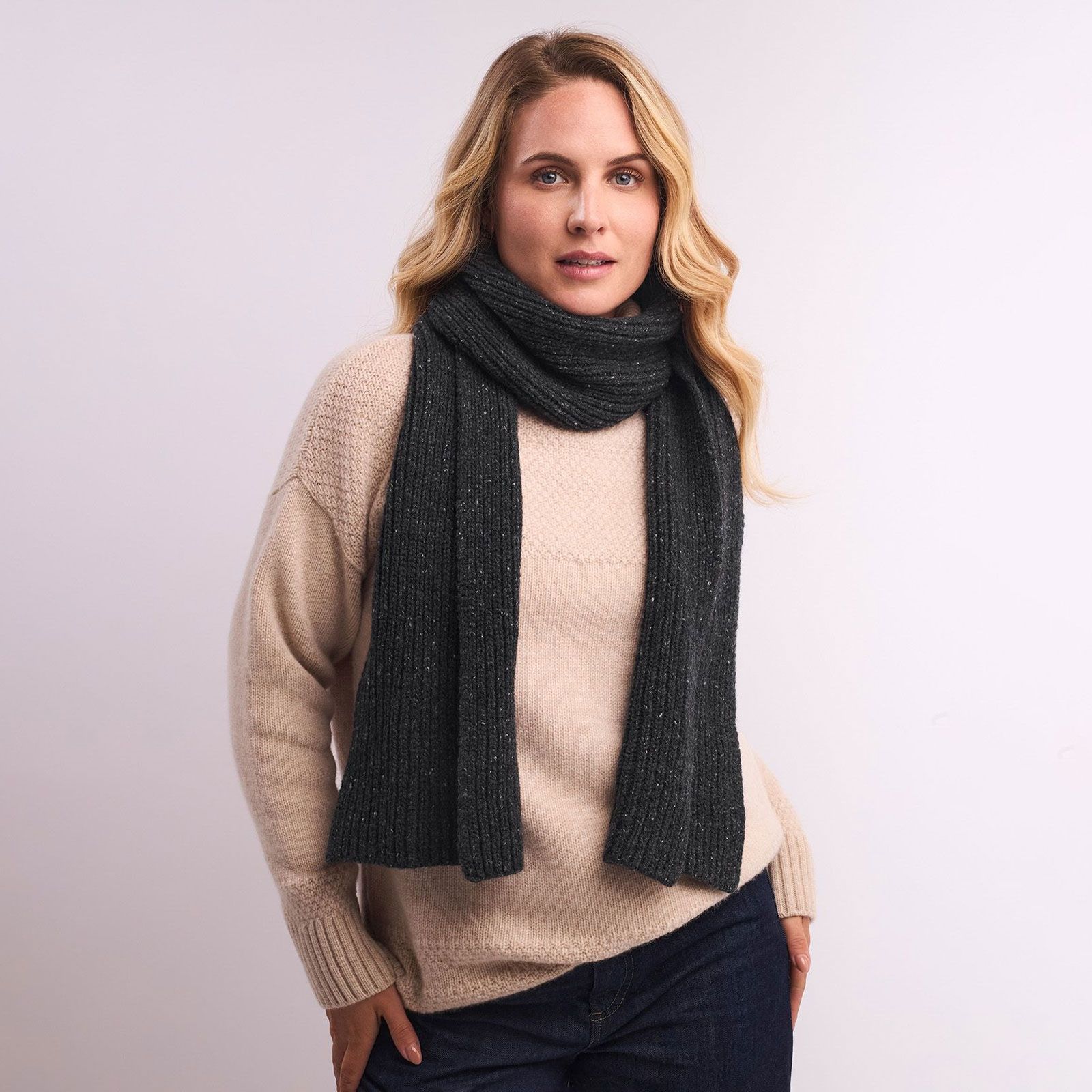 Recycled Cashmere Blend Scarf